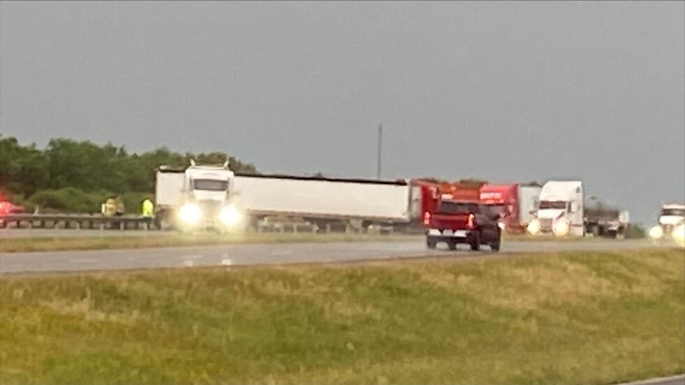 Traffic backed up on Highway 287 near Loop 11 Traffic backed up on Highway 287 near Loop 11